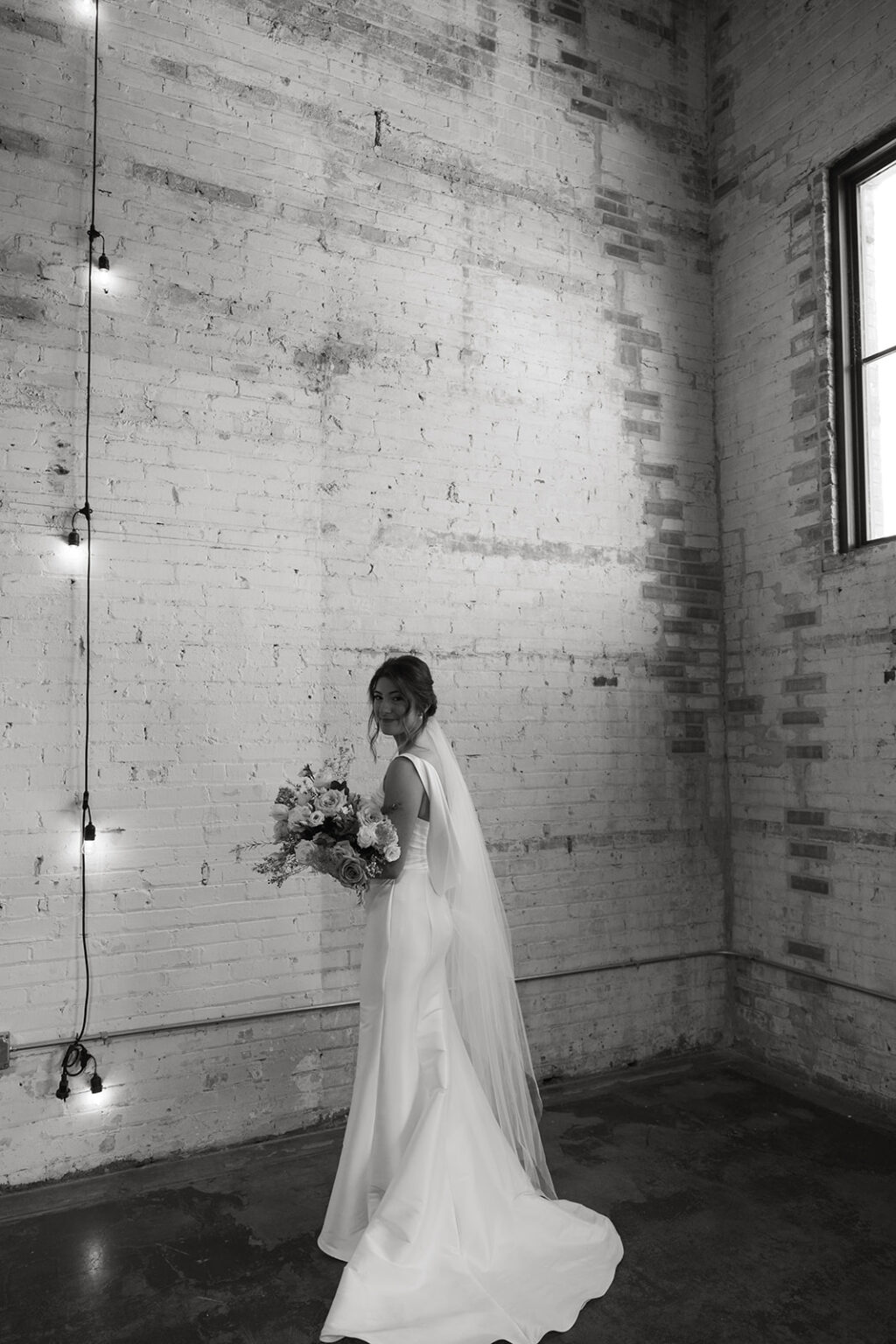 Behind The Veil: Kayla & Michael's "Modern Industrial Wedding ...